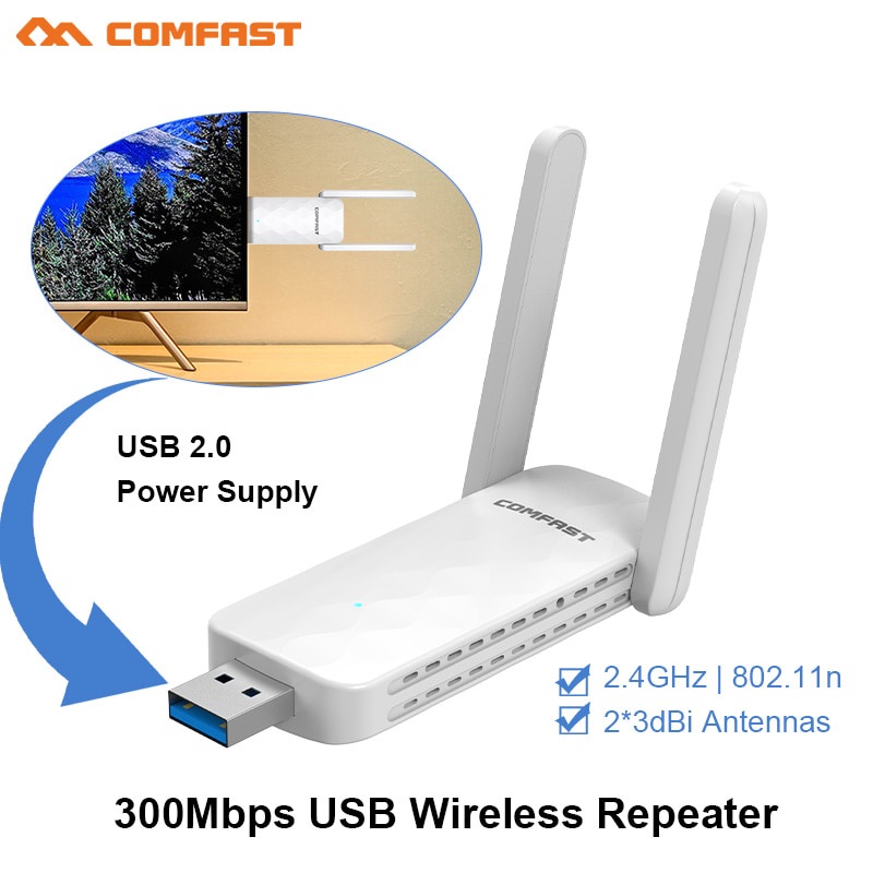 Jual PREORDER 300Mbps USB Wifi Repeater 2.4Ghz Range Extender Wireless ...