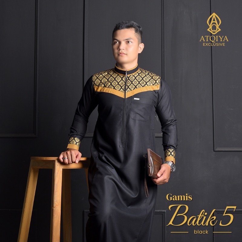 Jual Jubah Pria (Thobe Atqiya Exclusive) Batik 1 dan 5 Terbaru | Shopee ...