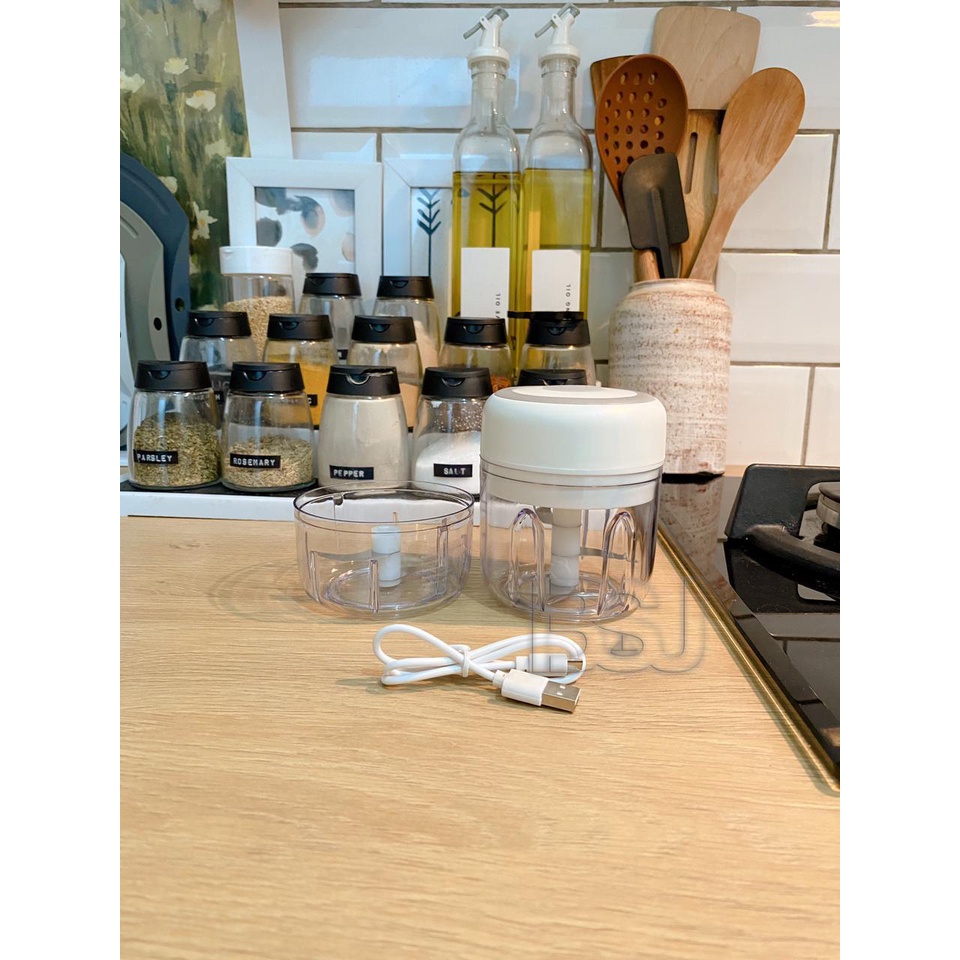 Jual Mini Wireless Electric blender Chopper mixer daging bumbu masak ...
