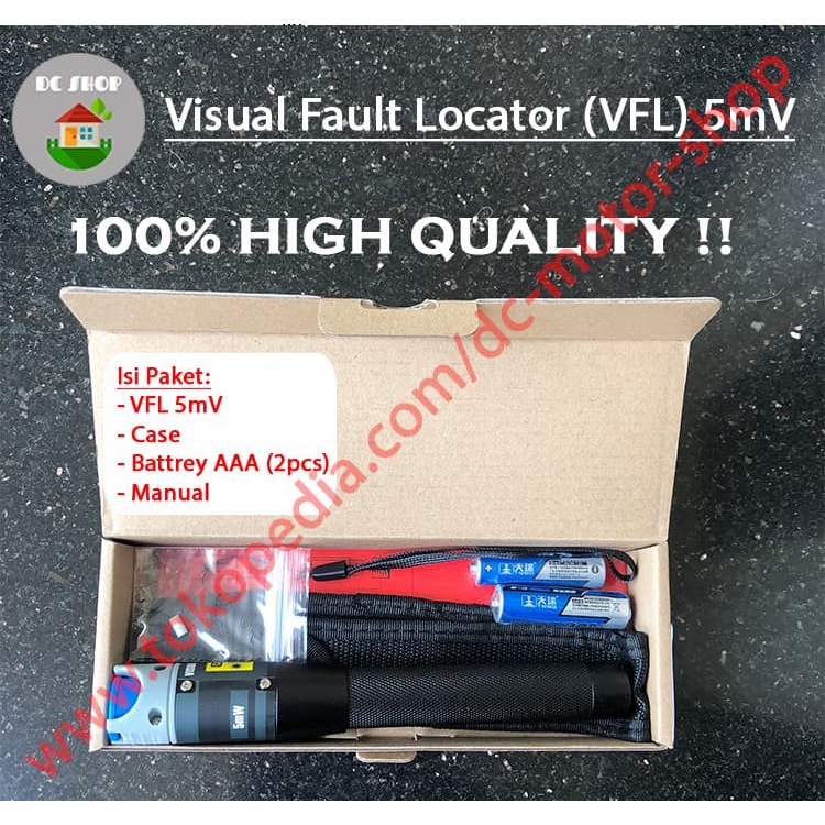 Jual VFL Senter Laser Kabel Fiber Optic 5mW Visual Fiber Locator 5mW ...