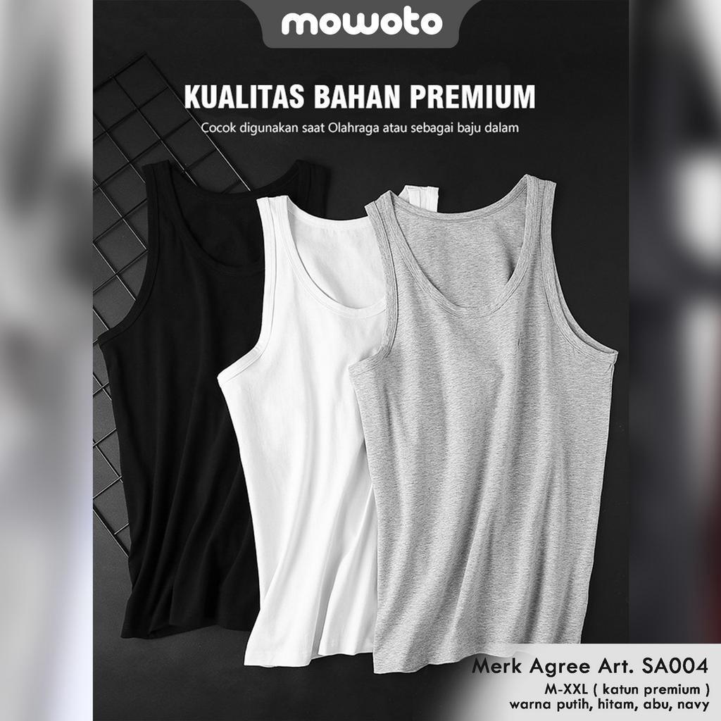 Jual Singlet PRIA AGREE SA004 SA005 Kaos Dalam Tangtop Slim Fit Pria ...