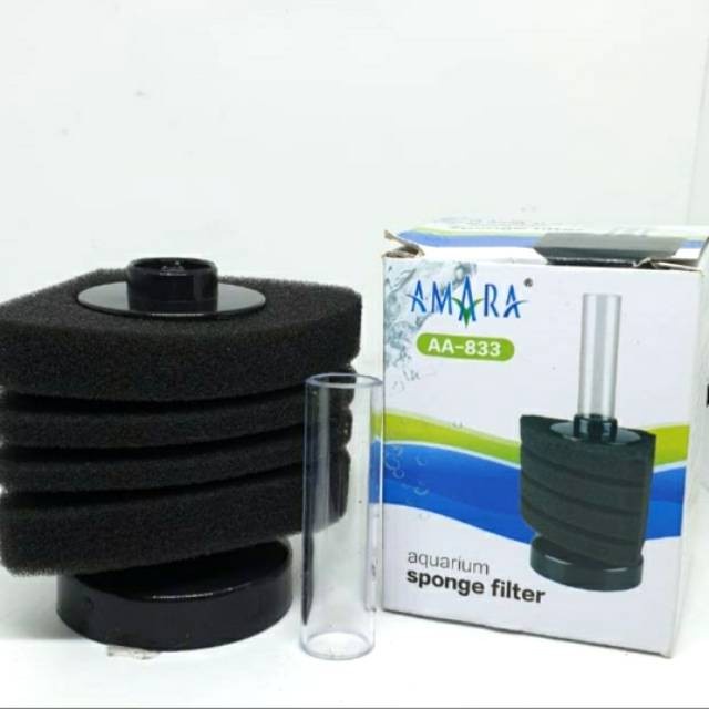 Jual AMARA AA 833 FILTER BIO SPONGE GELEMBUNG UDARA AERATOR | Shopee ...