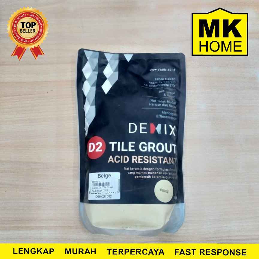 Jual Demix D2 Tile Grout Acid Beige 1 KG | Shopee Indonesia