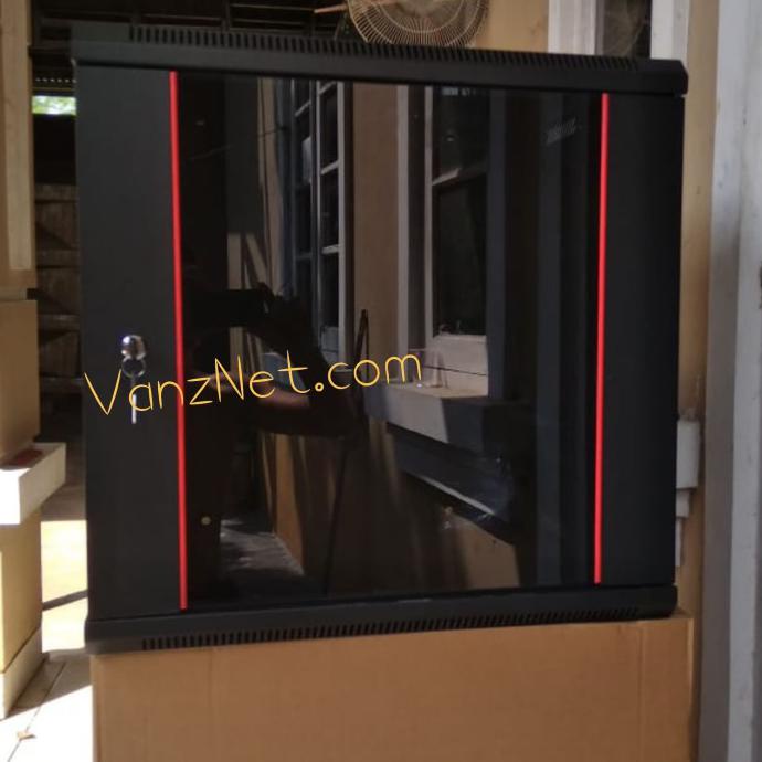 Jual NEW rak server 12u depth 600mm single door rak audio wallmount ...