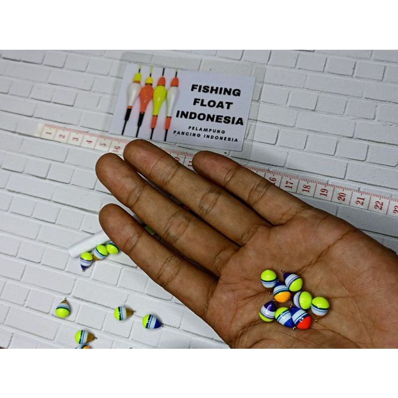 Jual 5 biji pelampung pancing micro,pelampung pancing biji jeruk ...