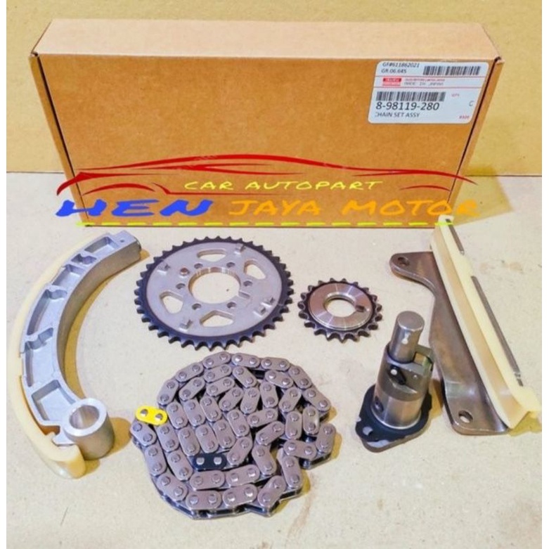 Jual TIMING KIT SET TIMING CHAIN SET ISUZU DMAX D-MAX NEW 4JJ1 ORI ...