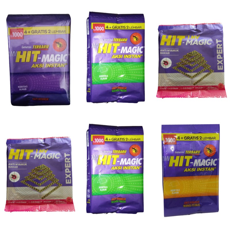 Jual SS HIT Magic 10S 10 lembar 4+2s 4 HGR Anti Nyamuk Expert 1Mv Aksi ...