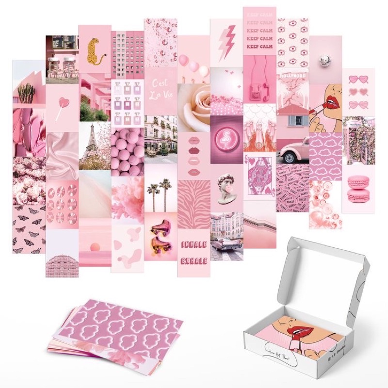 Jual Poster dinding tema pink isi 15pcs | Shopee Indonesia