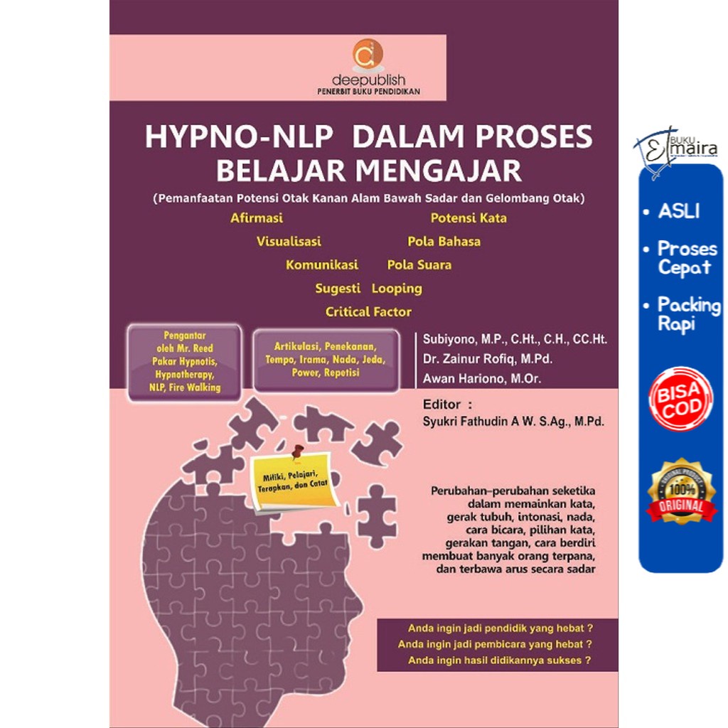 Jual Hypno-NLP Dalam Proses Belajar Mengajar - DEEPUBLISH | Shopee Indonesia