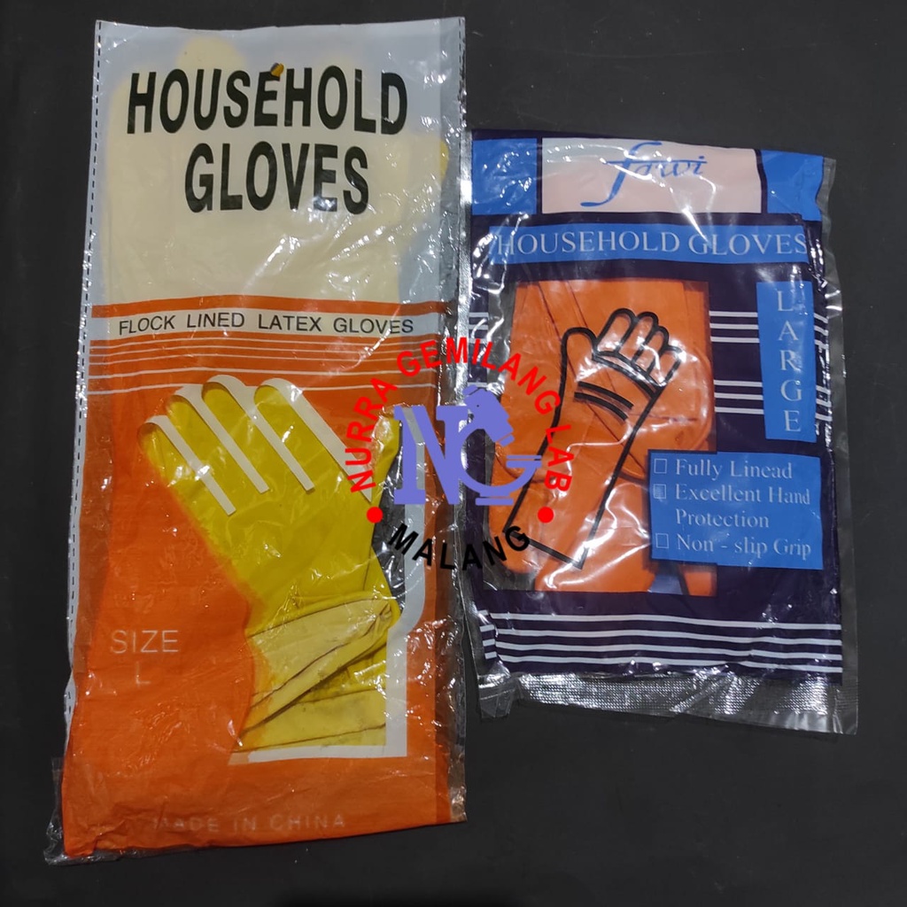 Jual Sarung Tangan Kimia Karet / Sarung Tangan Laboratorium | Shopee ...