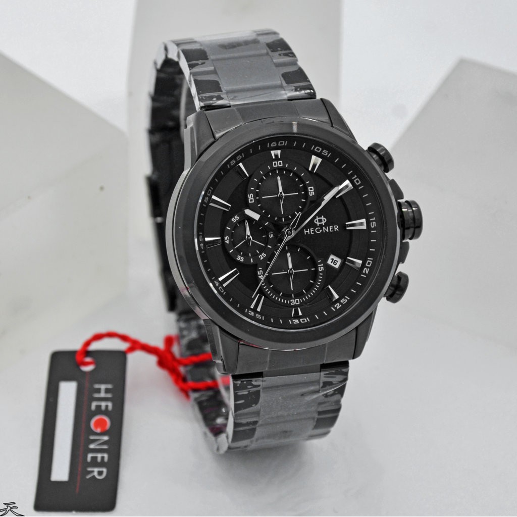 Jual Jam Tangan Pria Hegner 5011 Rantai Stainless Chrono Aktif Original ...