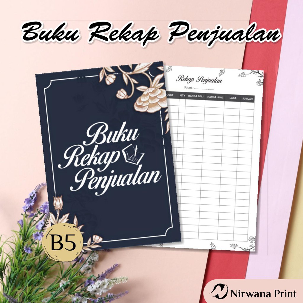 Jual BUKU REKAP PENJUALAN OLSHOP | BUKU LIST ORDER CUSTOM NAMA DAN LOGO ...