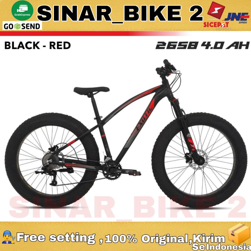 Jual Sepeda Gunung 26 Inch MTB EXOTIC 2658 4.0 AH Ban Super Jumbo ...