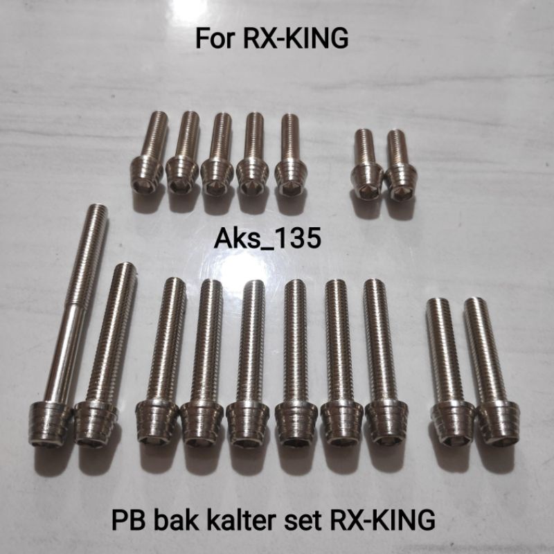 Jual Baut probolt kerucut bak blok mesin RX king Rxking RXK RXS Komplit kanan kiri | Shopee ...