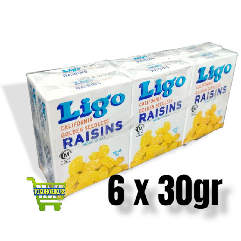 Jual LIGO SEEDLESS GOLDEN RAISINS 30gr | KISMIS | Shopee Indonesia