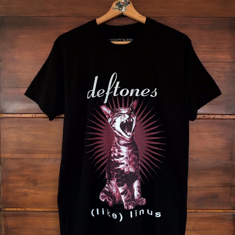 Jual Tshirt Band Original DEFTONES ‘Cat Linus’ | Shopee Indonesia
