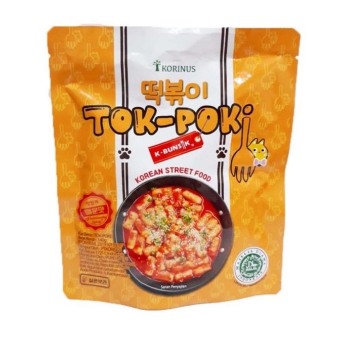 Jual Korinus Bunsik Tok-Poki 140 gr Tteokbokki / Toppoki Pedas instan ...
