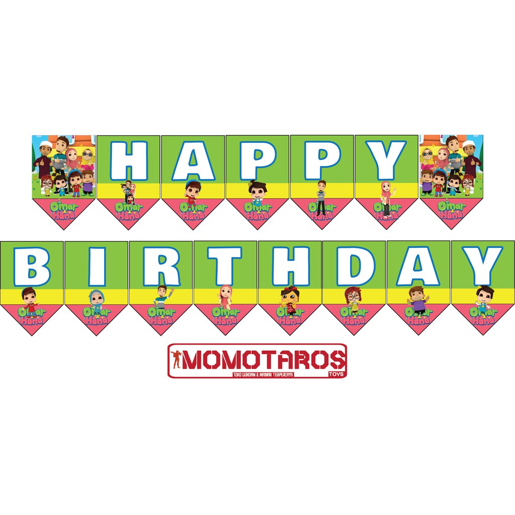 Jual Banner HBD Omar & hana set | Shopee Indonesia