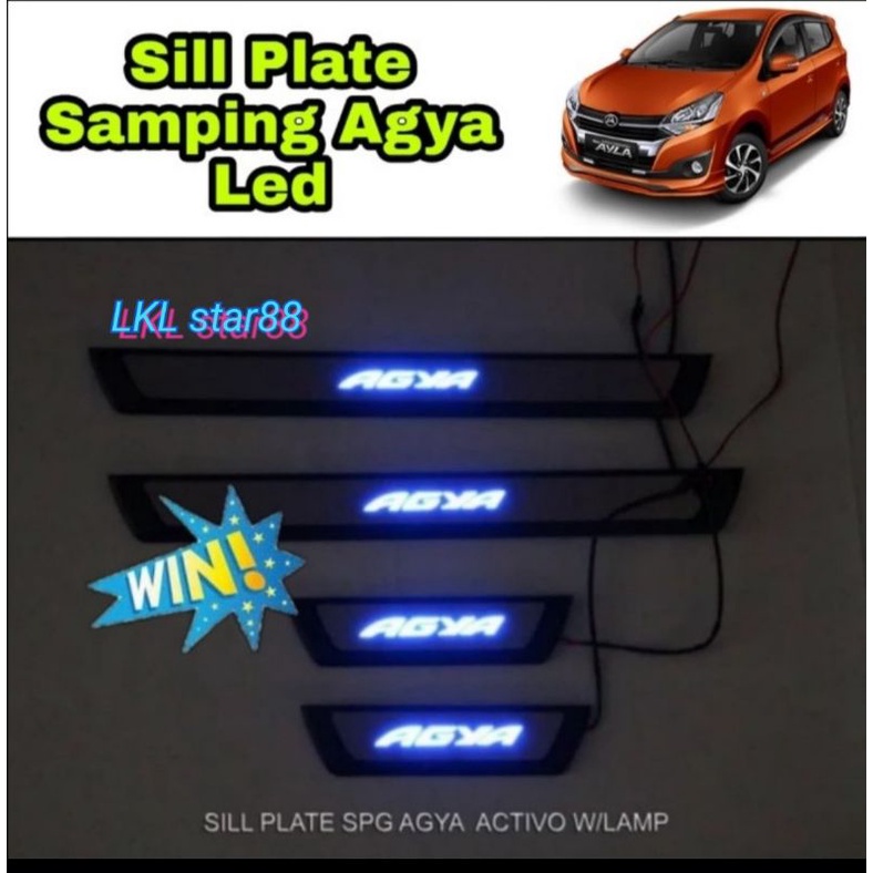Jual Sill Plate / Sillplate / Sil plate Samping Pintu Mobil Toyota AGYA ...