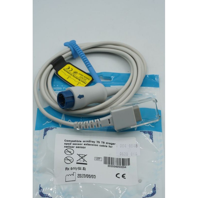 Jual Kabel Compatible Nellcor Mindray T5 T8 Drager Spo2 Sensor ...
