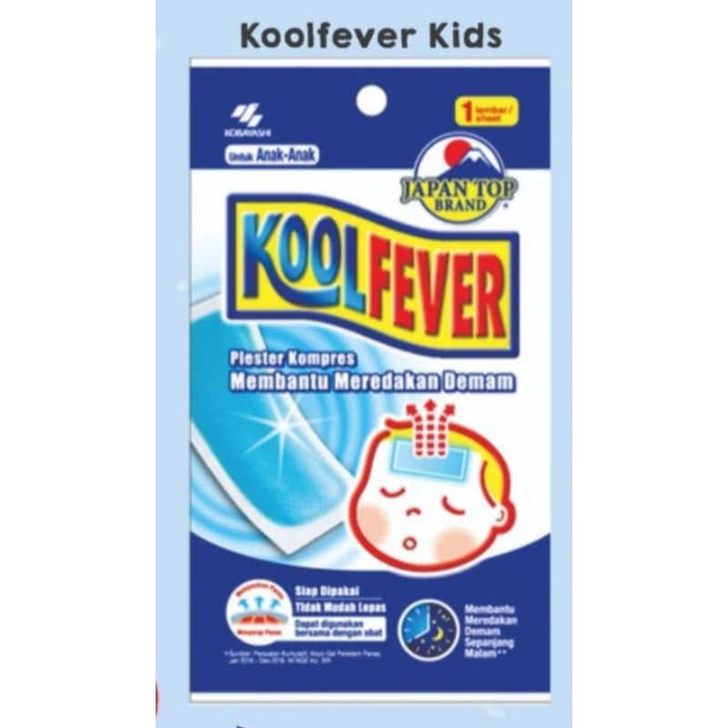 Jual KOOL FEVER Plester Kompres Demam Sakit Kepala Bayi Anak Dewasa Sachet isi 1 | Shopee Indonesia