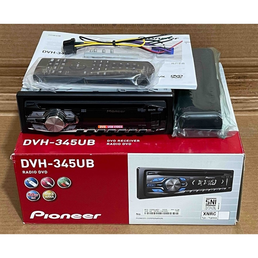 Jual Pioneer DVH-345UB Single Din DVD Player USB AUX Dolby Digital | Shopee Indonesia