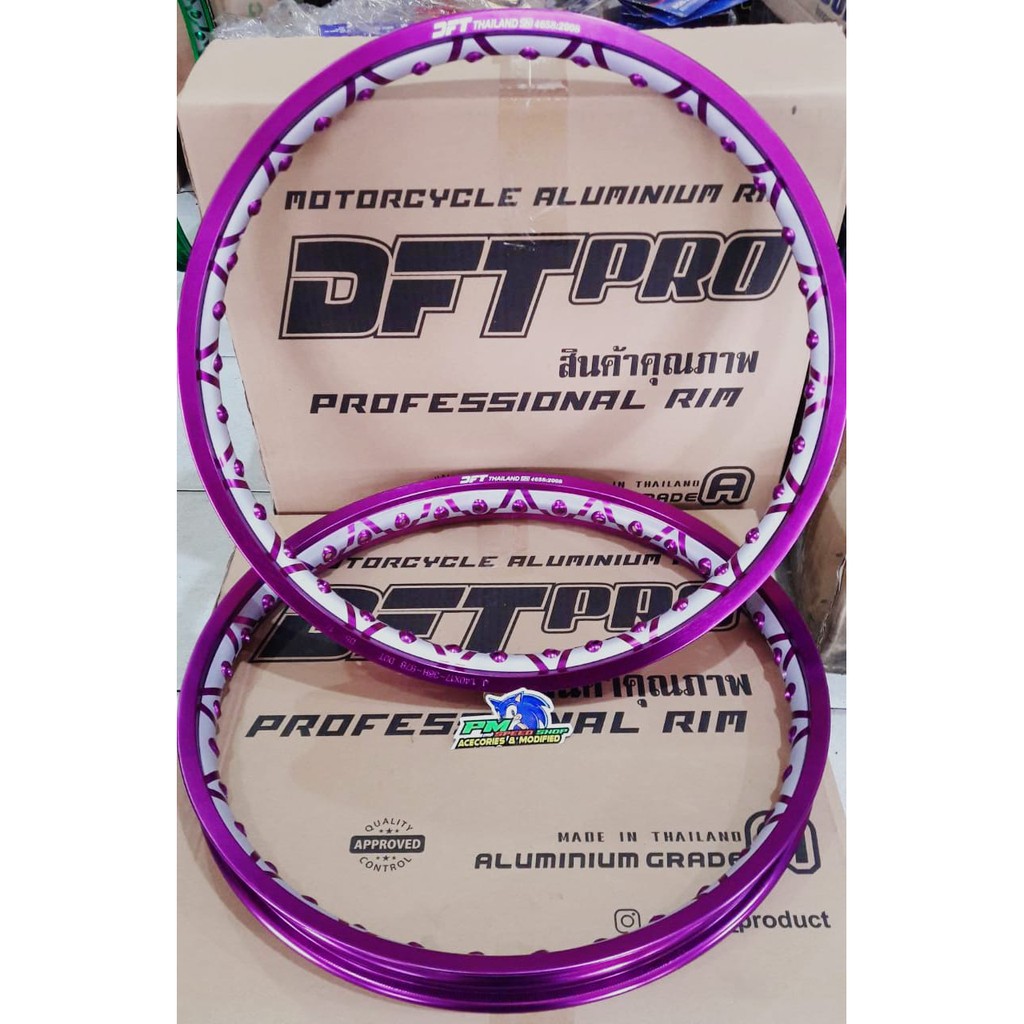 Jual Velg DFT Thailand Model VLine SILVER/UNGU 140x17 | Shopee Indonesia