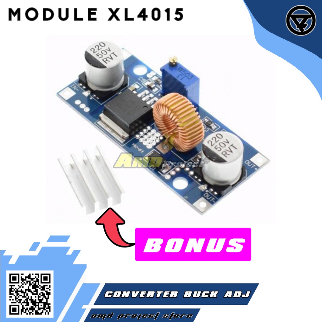 Jual Module XL4015 5A DC to DC Converter Buck Adjustable Modul ...