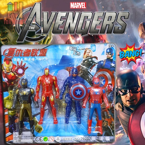 Jual (BISA COD) MAINAN ROBOT SUPER HERO ISI 4PCS MINI / mainan MOBIL ...