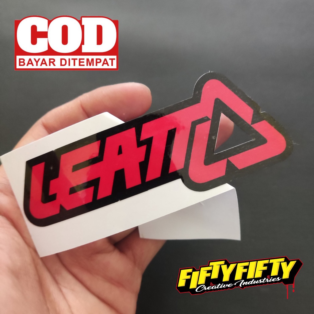 Jual Stiker Print Cut LEAT Stiker Printing Laminasi Glossy Stiker Motor ...