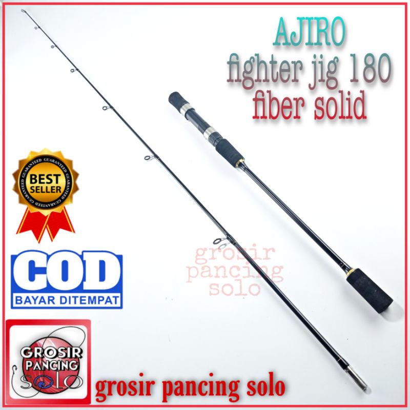 Jual joran pancing jigging laut kaku kuat ajiro full variasi warna bahan fiber solid 150 165 180 ...