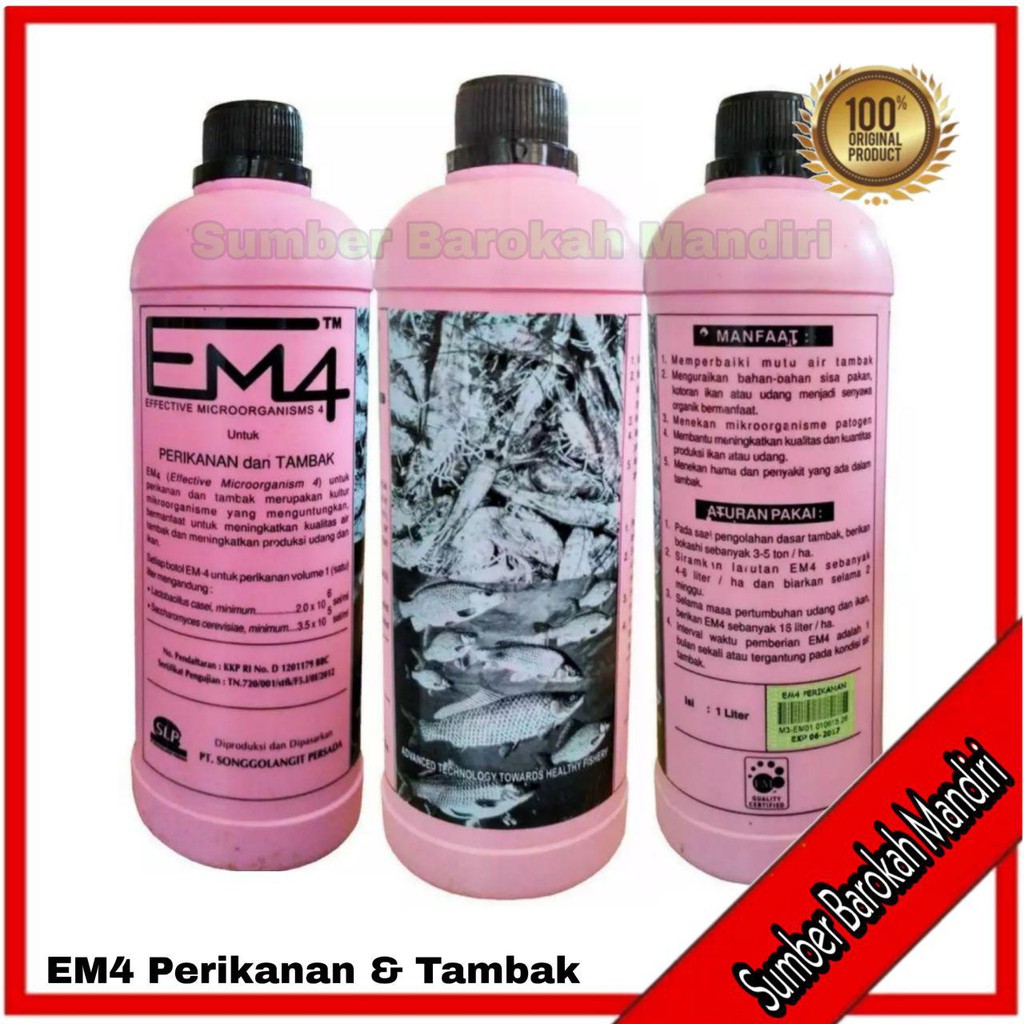Jual Em4 perikanan, tambak, aquaponik 1Liter | Shopee Indonesia