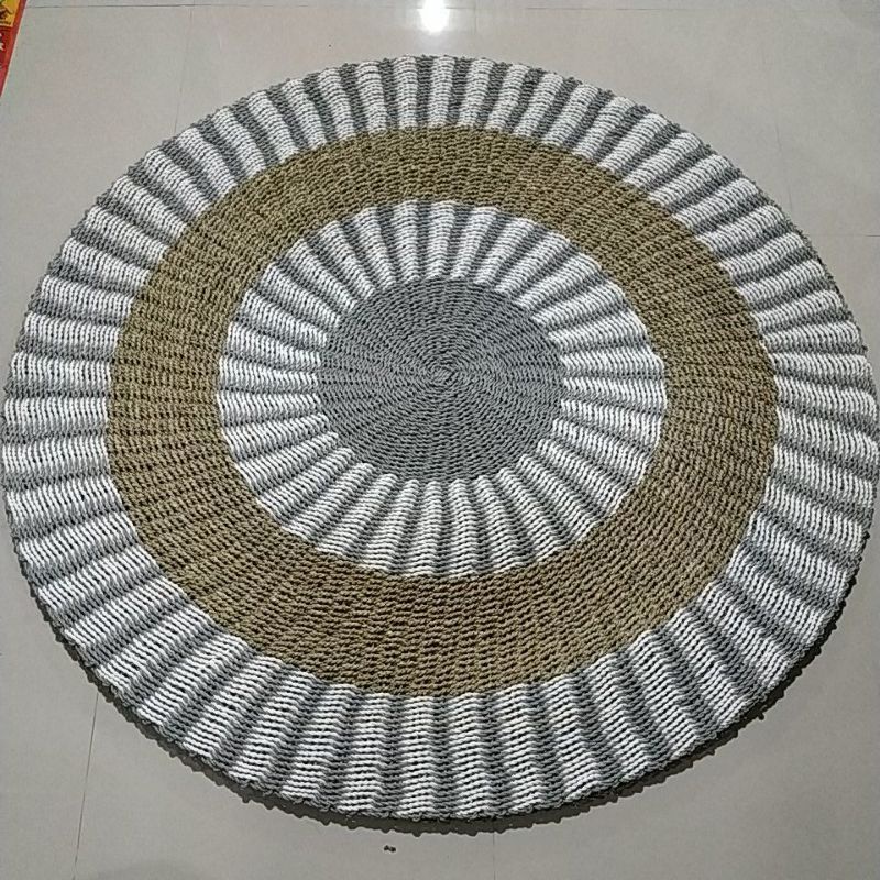 Jual UK 200cm / RUG SEAGRASS / KARPET anyaman/KARPET BULAT /FLOOR MAT ...