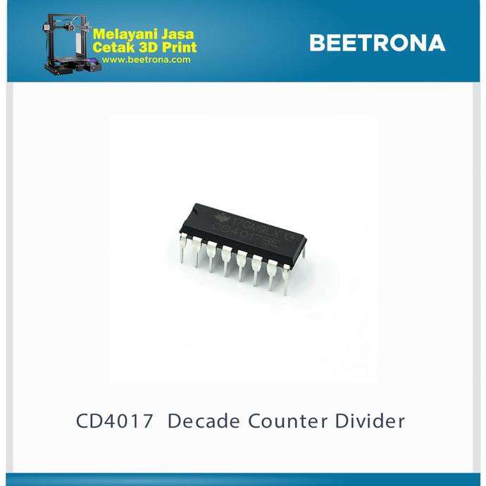 Jual CD4017 CD4017BE 4017 Decade Counter Divider IC DIP-16 AF70 beetron65 Ayo Order | Shopee ...