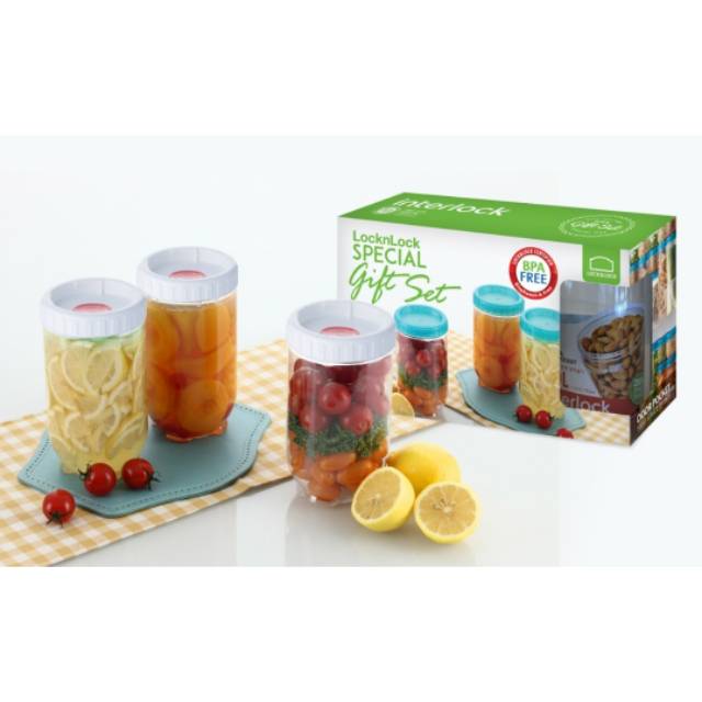 Jual Lock n Lock Special Gift Set 3 pcs Toples Interlock 1 L | Shopee ...