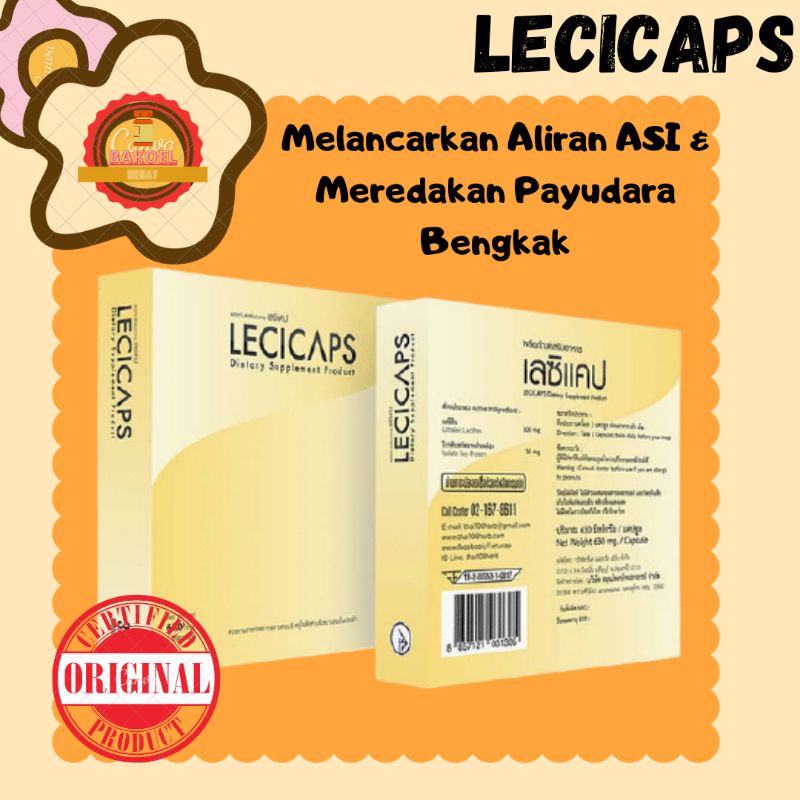 Jual LECICAPS (PELANCAR SALURAN ASI SOLUSI PAYUDARA SUMBAT/GRENJEL ...