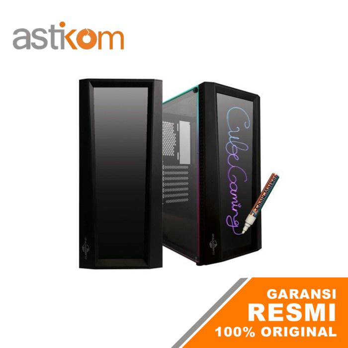 Jual Casing PC Cube Gaming Write ATX Tempered Glass | Shopee Indonesia