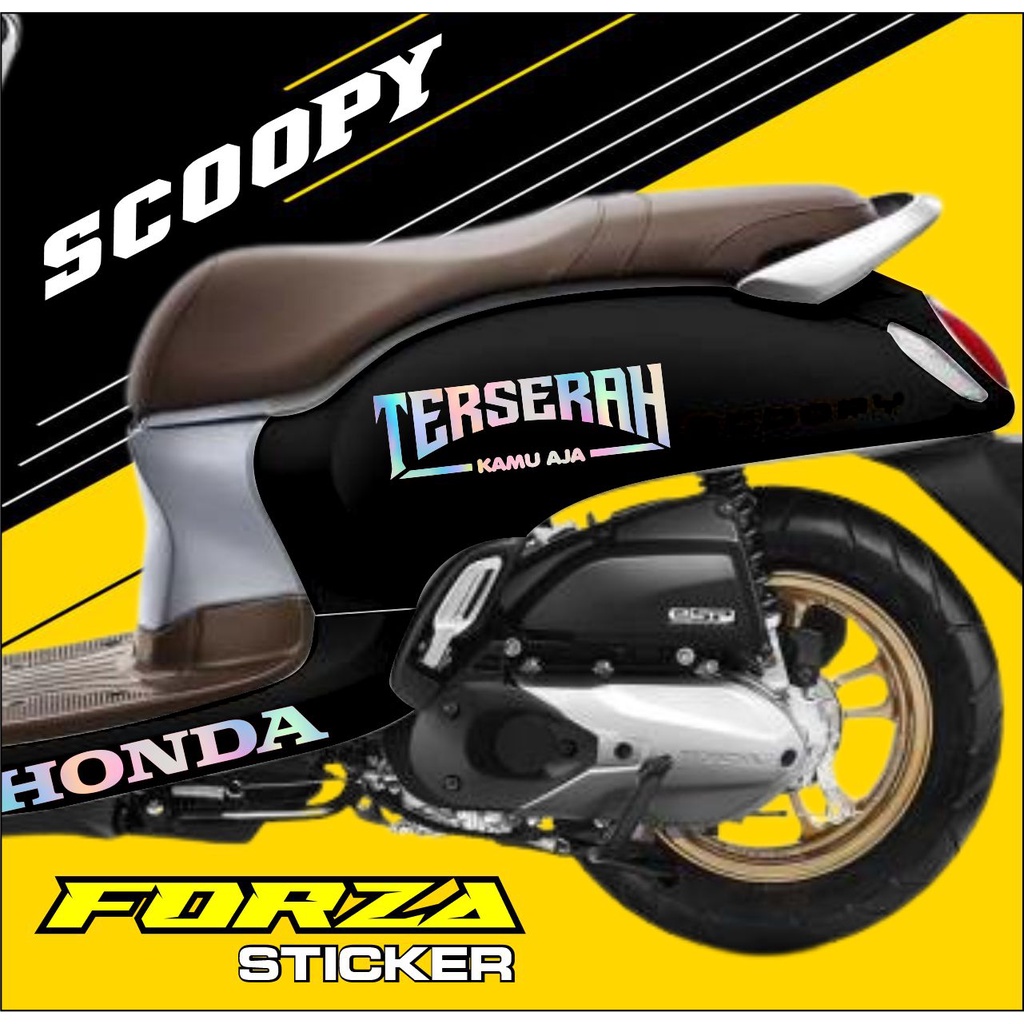 Jual Cutting Sticker motor TERSERAH KAMU AJA Sticker Honda Scoopy bisa ...