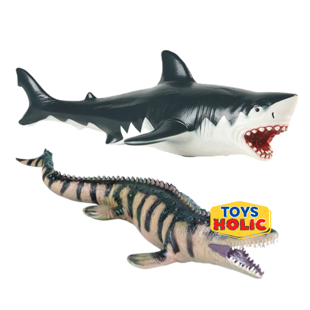 Jual Mainan Mosasaurus Hiu Megalodon Jumbo Dinosaurus Figure Dinosaurus ...