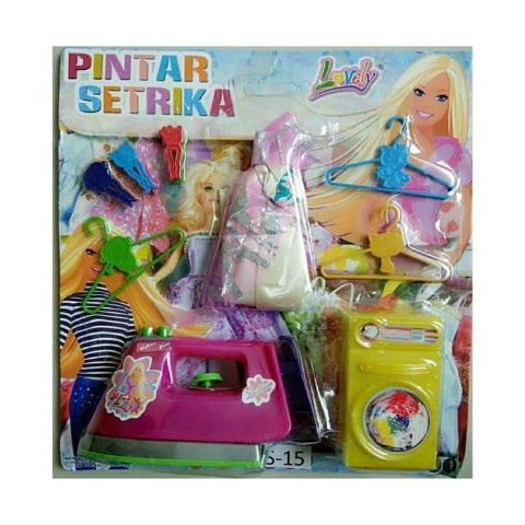 Jual Mainan Anak Perempuan Setrika Setrikaan Ada Mesin Cuci Full Set ...