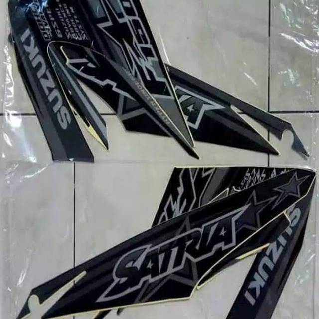 Jual Striping stiker satria Fu facelift Hitam | Shopee Indonesia