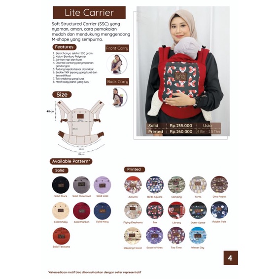 Jual CUDDLE ME LITE CARRIER MOTIF 7KG SAMPAI 20KG / GENDONGAN DEPAN ...