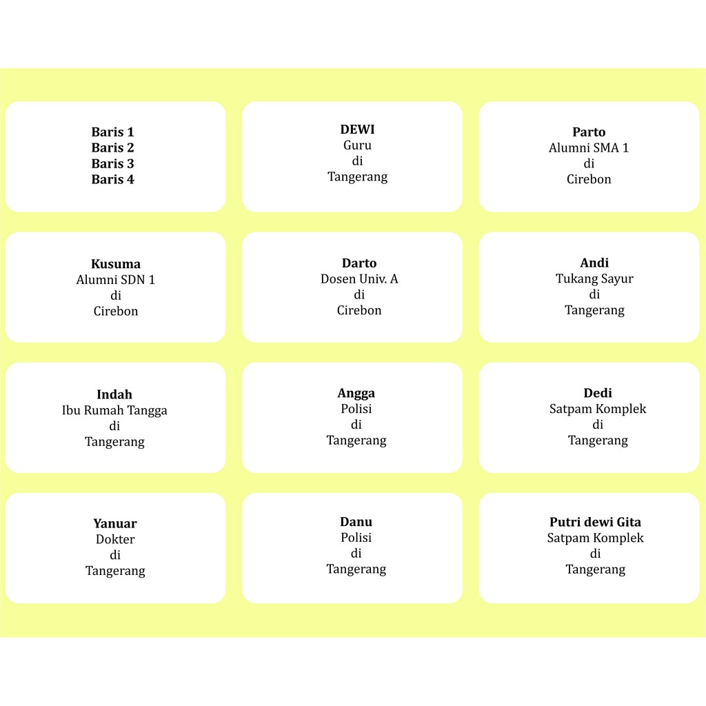 Jual Cetak print Stiker label nama undangan tom & jerry nomor 103 dan 105 - per lembar | Shopee ...