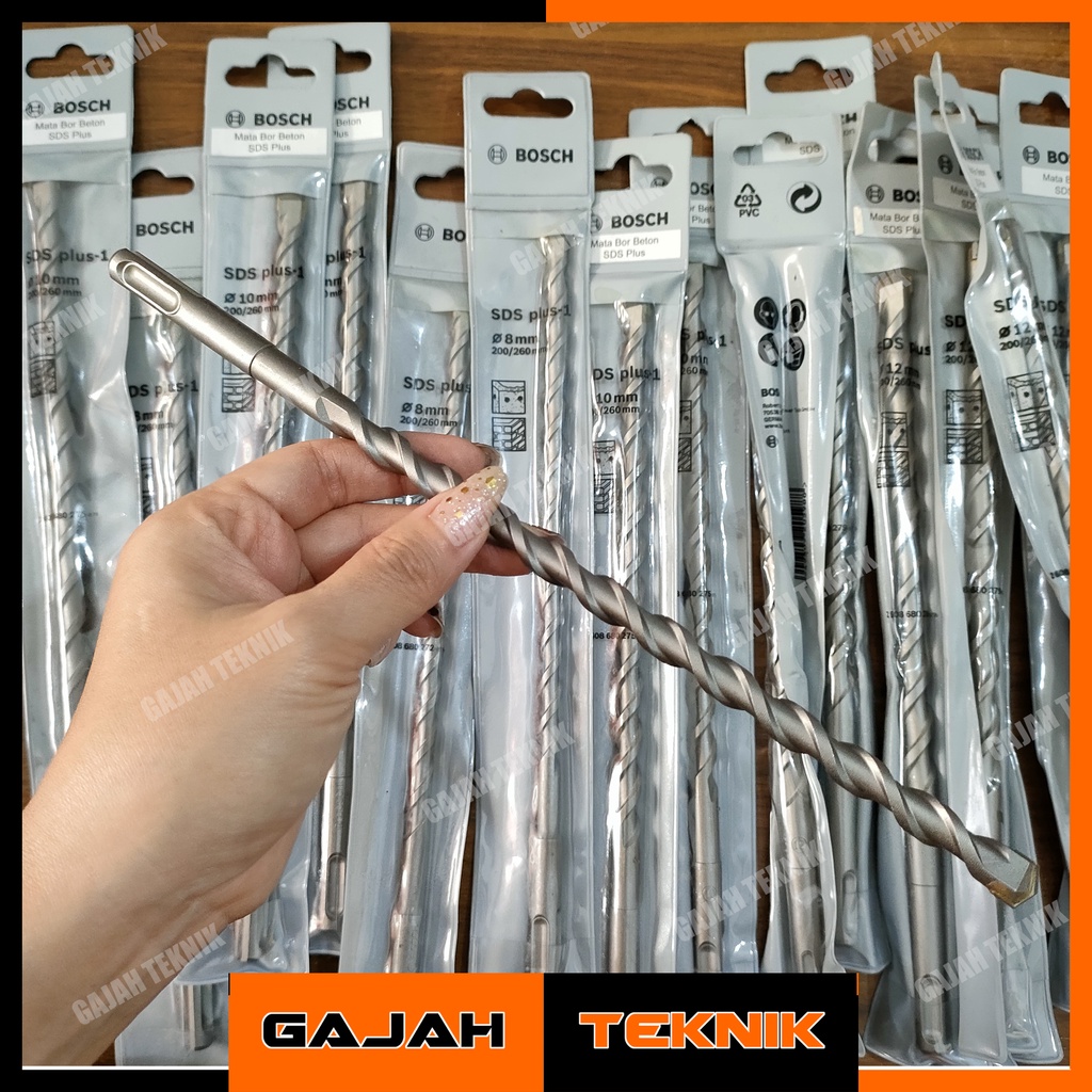 Jual Bosch Mata Bor Beton SDS Plus-1 8-12 mm | Shopee Indonesia