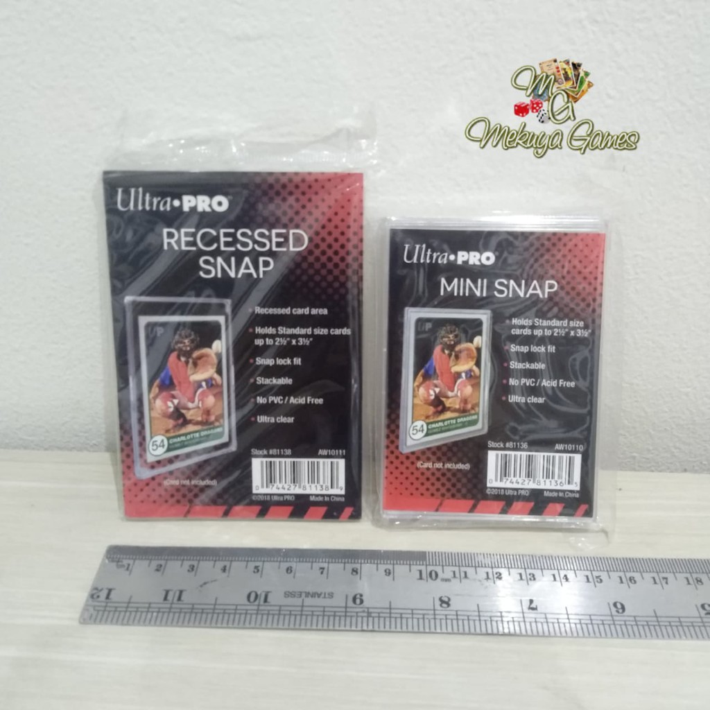 Jual Ultra Pro Snap Card Holder Recessed Mini 63.5x88.9mm Kotak Case ...