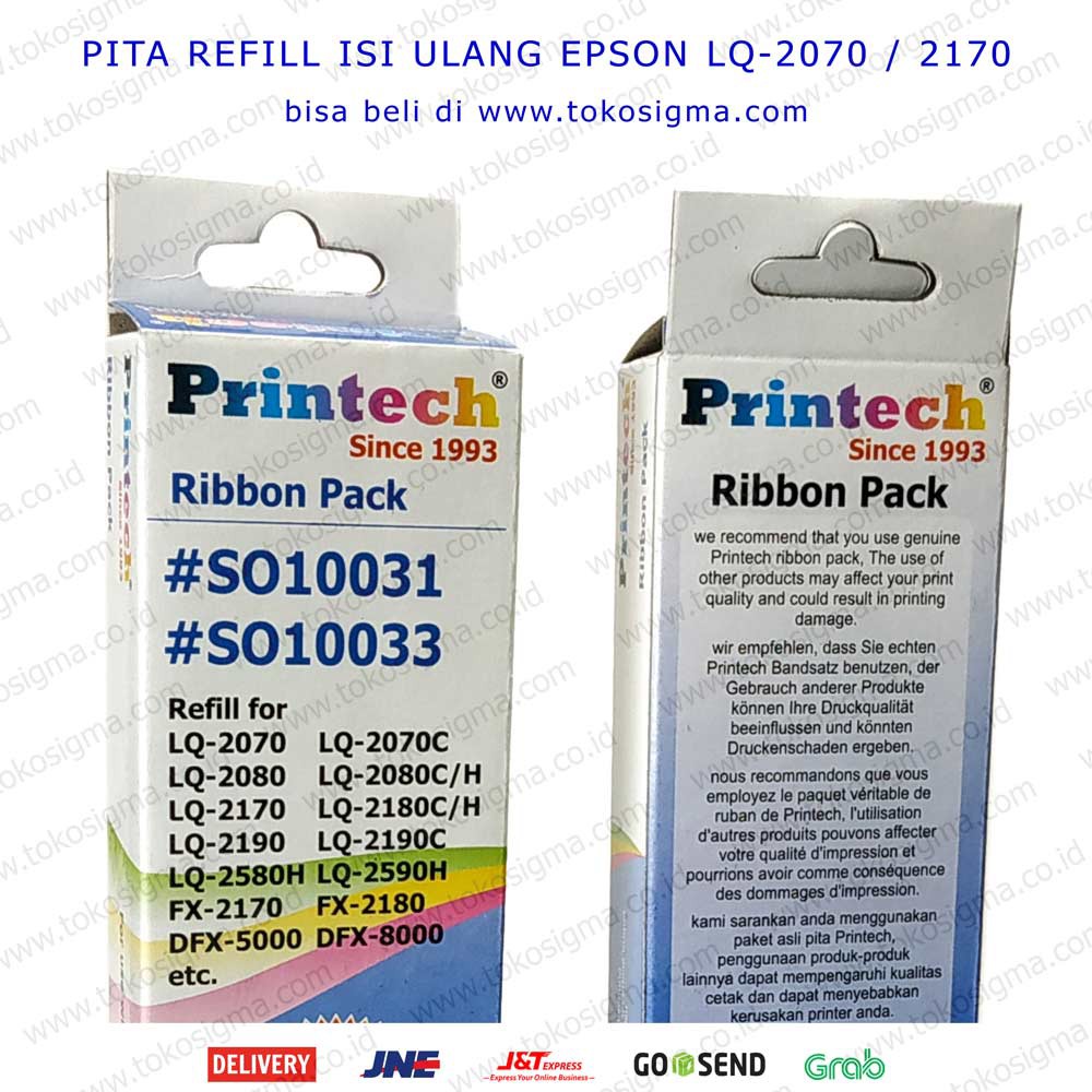 Jual PITA ISI ULANG REFILL RIBBON #SO10031 FOR EPSON LQ-2070 2170 FX ...