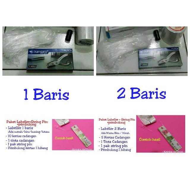 Jual PAKET alat cetak label harga labeller kertas tinta pembolong ...