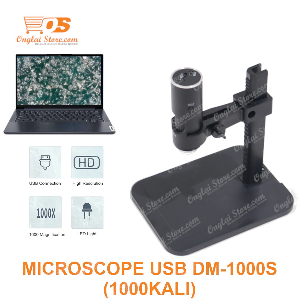 Jual Microscope Mikroskop Digital USB DM-1000S 1000KALI Zoom Magnifier ...