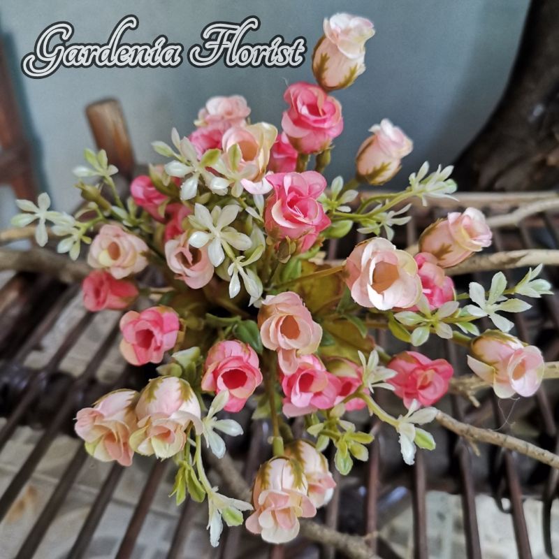 Jual Bunga Artificial Mawar Kecil Dan Peony Kecil | Shopee Indonesia