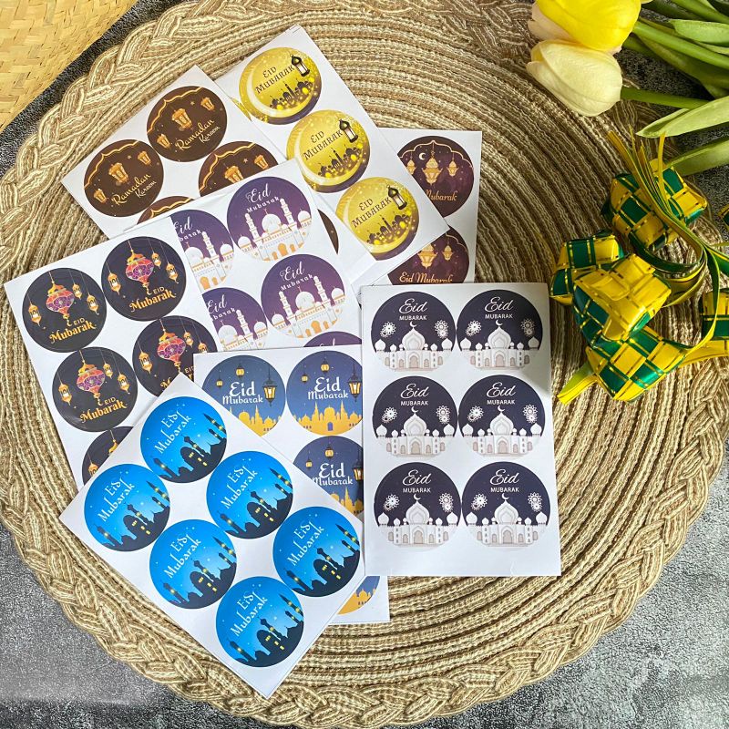 Jual STICKER TOPLES LEBARAN EID / STICKER HAMPERS KOTAK HADIAH LEBARAN ...